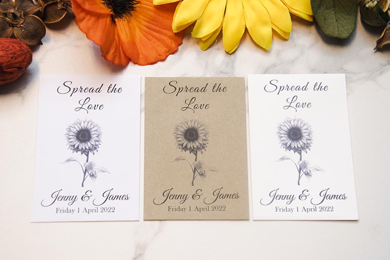 Wedding Seeds - Personalised Wedding Seed Favours